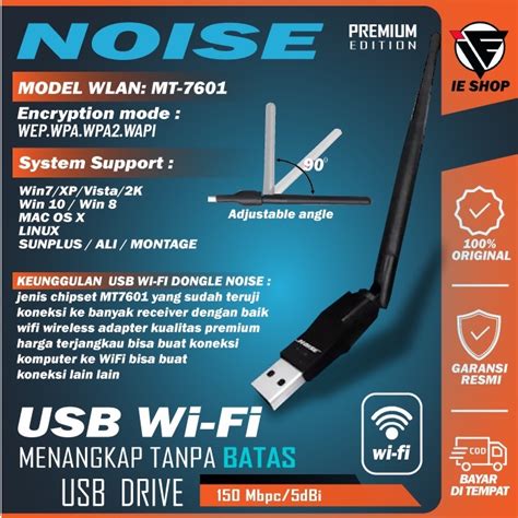 Jual Usb Dongle Wifi Wireless Noise Mt7601 Network Dongle Set Top Box Stb Donggel Wifi 150mbps