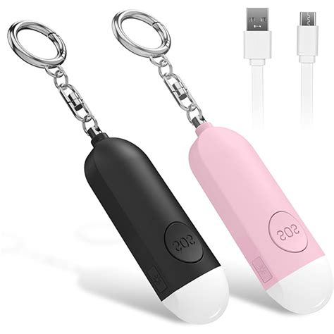 Pocket Alarm With 130 Db Siren Led Light