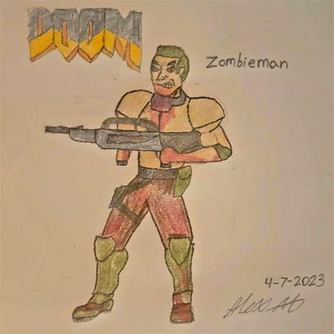 Drew The Doom 1993 Zombieman R Doom