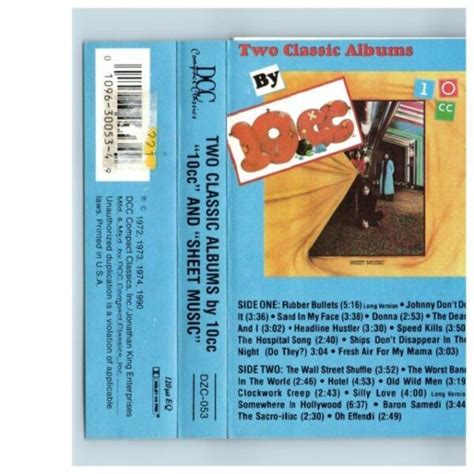 10ccsheet Music By 10cc Cd Dcc Compact Classics For Sale Online Ebay
