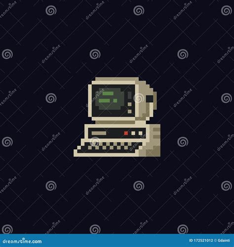 Retro Personal Computers With Terminal Console Commands On The Screen Computer Case And