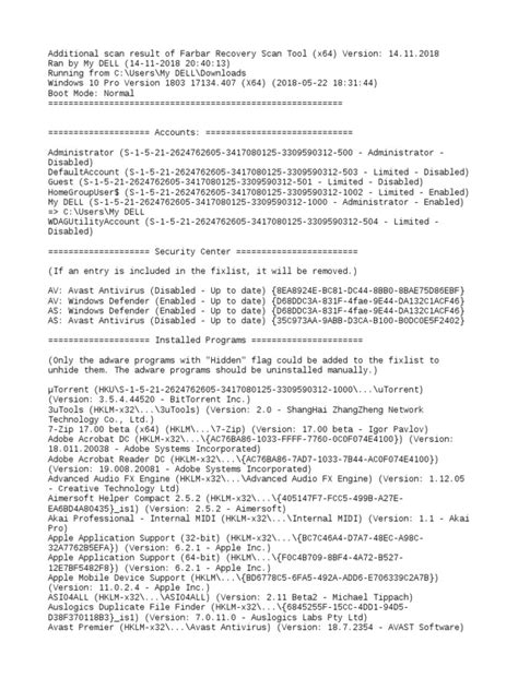 addition pdf component object model windows registry