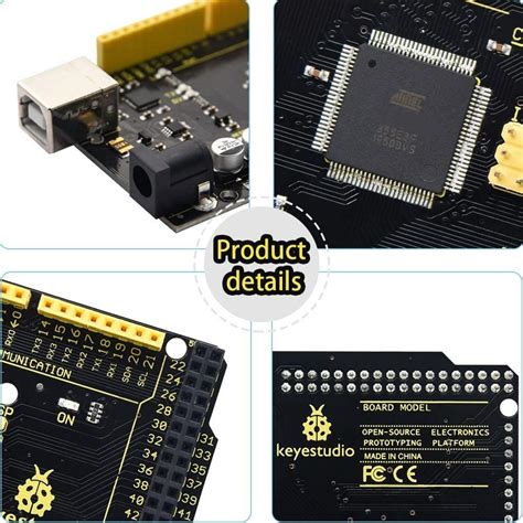 Placa Desarrollo Keyestudio Mega 2560 R3 Arduino Compatible Ccable ⋆