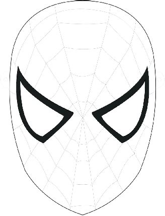 Spiderman Mask Drawing At Explore Collection Of