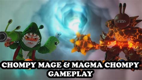 Skylanders Imaginators Chompy Mage And Magma Chompy Gameplay Chompy Power Team Youtube