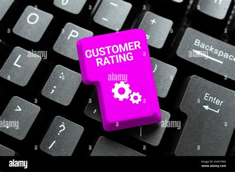 Sign Displaying Customer Rating Concept Meaning Each Point Of The