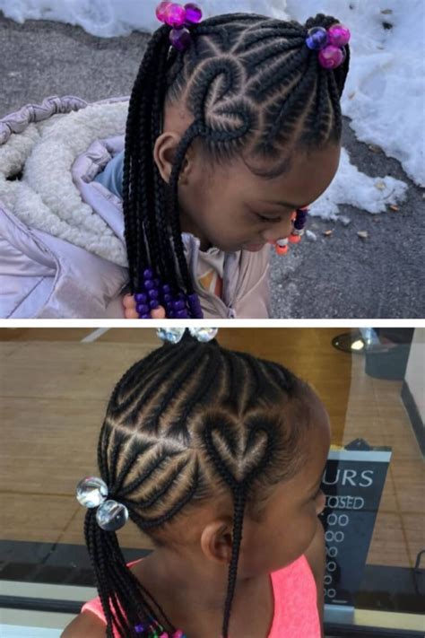 Cornrows With Heart Hairstyles Celebrate Love And Style Through Your