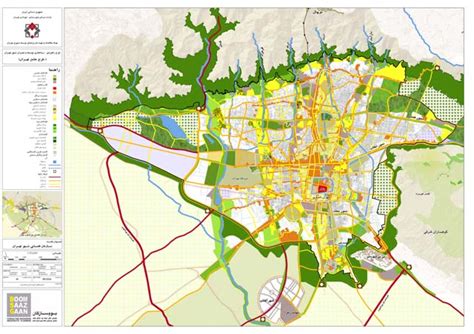 نقشه Gis تهران نقشه Gis طرح جامع تهران