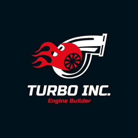 Free Vector Flat Design Turbo Logo Design