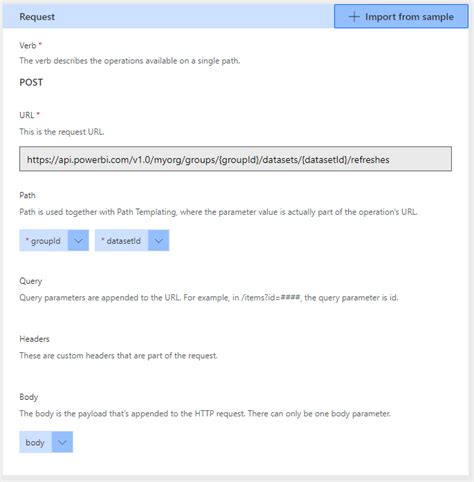 Chris Webbs Bi Blog Calling The Power Bi Enhanced Refresh Api From Power Automate Part 1
