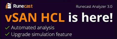 Runecast Analyzer 30 Released • Nolabnoparty