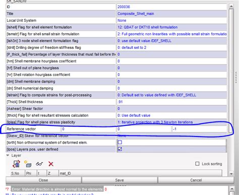 Error Material Direction Is Almost Normal To The Elements Altair Community