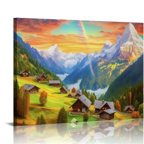 Comio Spiritual Worlds Heritage Famous Places Canvas Wall Art Scenic