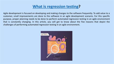 Ppt Why Is Automated Regression Testing So Challenging In Agile
