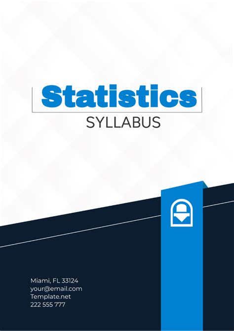 Free Statistics Syllabus Template To Edit Online