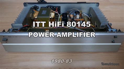 ITT HiFi 80145 Power Amplifier Teardown Inside Manual 1980 83 YouTube