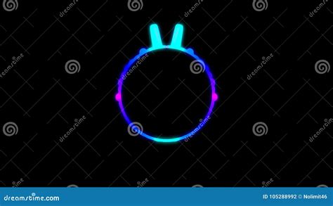 Abstract Audio Visualizer Equalizer Digital Illustration Backdrop Stock Footage Video Of