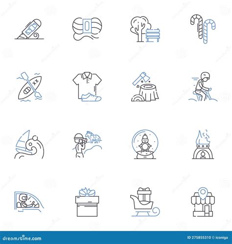 Hand Modeled Line Icons Collection Sculpture Art Clay Model Handmade Craft Sculpt Vector