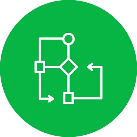 Flow Chart Vector Icon 16821222 Vector Art At Vecteezy