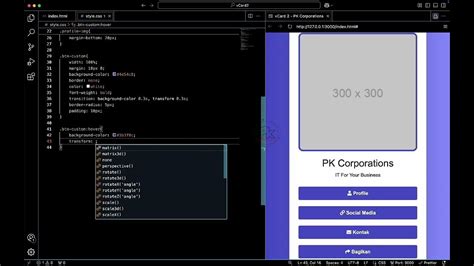 Membuat Vcard Responsif Modern Html Css Plokoding Youtube