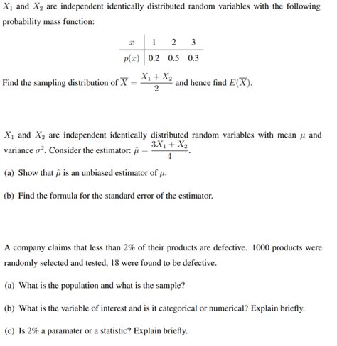 Solved X1 And X2 Are Independent Identically Distributed