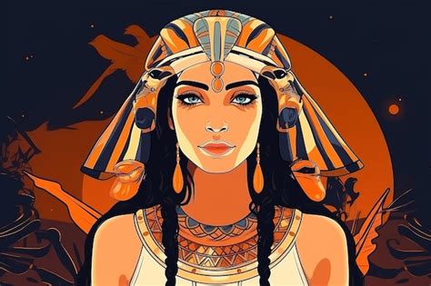 Premium Photo Portrait Of An Ancient Egyptian Goddess Beautiful Girl