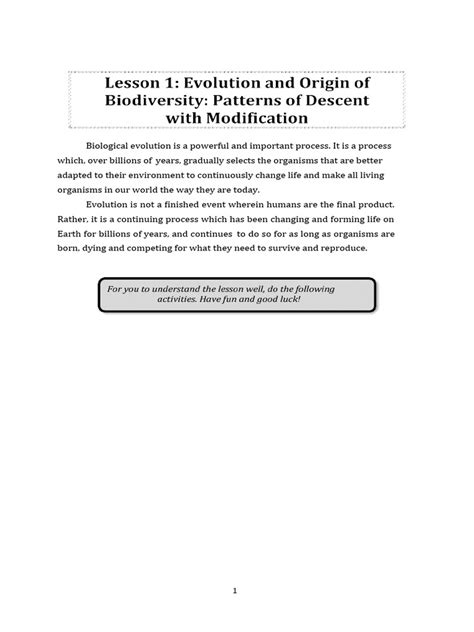 Gen Bio 2 Module 3 Pdf Taxonomy Biology Natural Selection
