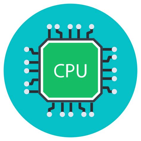 Computer Chip Generic Circular Icon