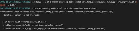 Dbtutilspivot Function Fails On Empty Table · Issue 280 · Dbt Labsdbt Utils · Github