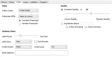 Setting Constant Frame Rate In Handbrake Video Converter Treasuretide
