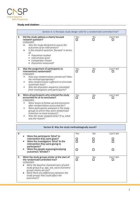 Casp Rct Checklist Pdf Pdf