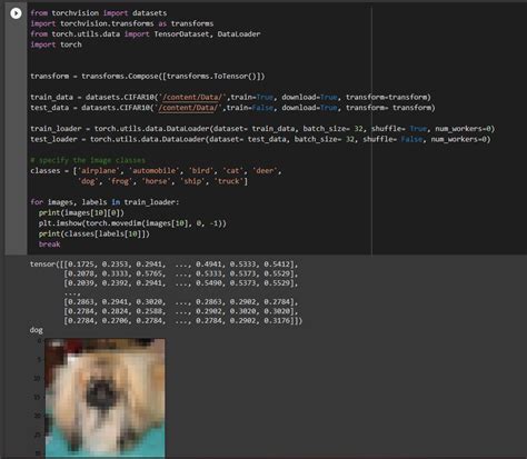 Data In Cifar10 Dataset Torchvision Datasets Shown As Decimal Values