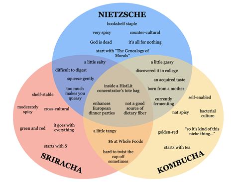 Venn Diagram Nietzsche Kombucha Sriracha Magazine The Harvard