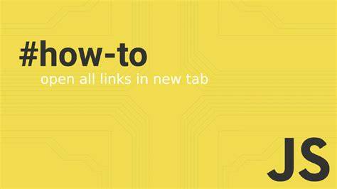 How To Open All Links In New Tab Using Javascript · Coreui