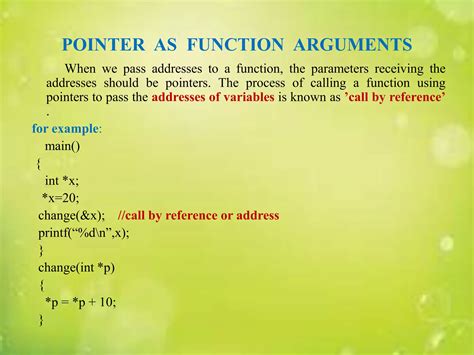 pointer in c pptx programming languages computing