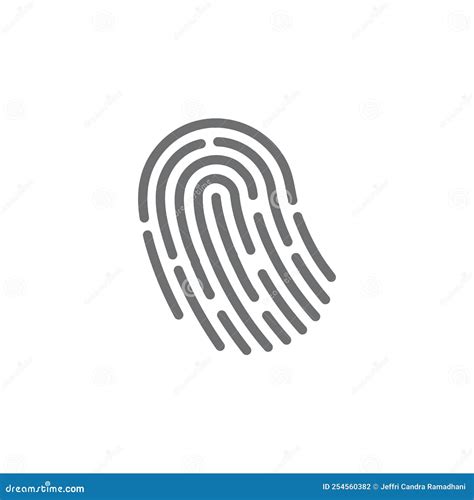 Fingerprint Logo Vector Illustration Stock Vector Illustration Of
