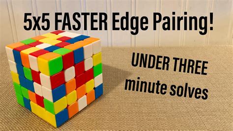 5x5 FASTER Edge Pairing YouTube
