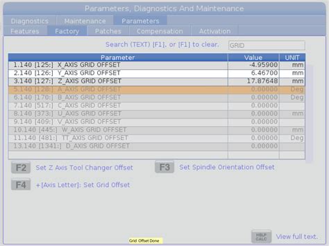 Axis Grid Offset NGC