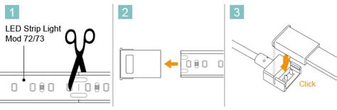LED Strip Flex Connector For Linear Lighting Outdoor S I Group
