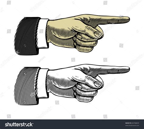 Pointing Finger Vector Illustration Stock Vector Royalty Free 84788839 Shutterstock