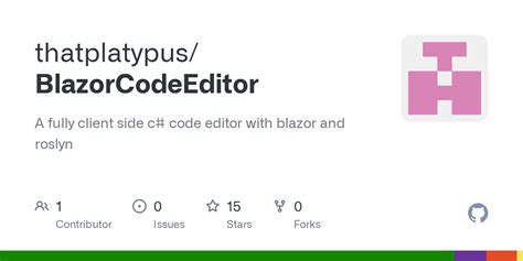 Github Thatplatypusblazorcodeeditor A Fully Client Side C Code Editor With Blazor And Roslyn