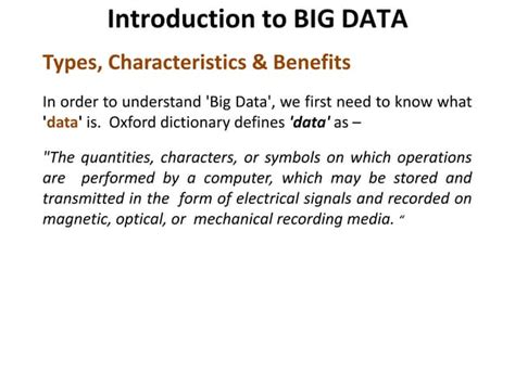 Module 1 Ppt Big Data Analytics Notes For Mca Ppt Databases Computer Software And Applications