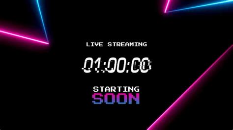 1 Min Countdown Live Stream Starting Soon Template Postermywall