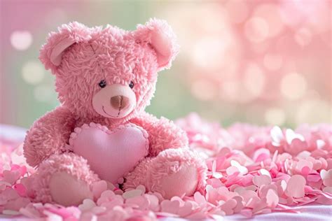Pink Color Teddy Bear Wallpaper 4k Pc
