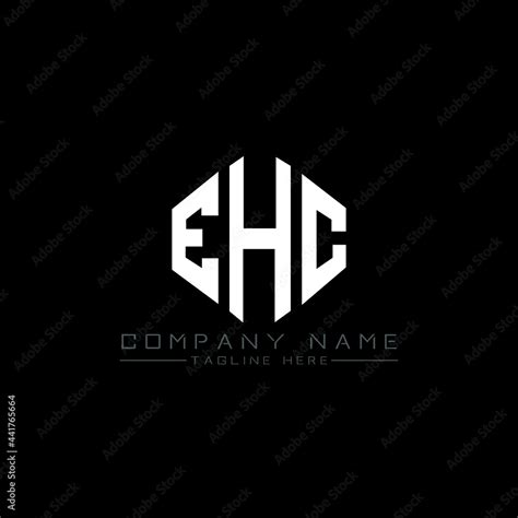 Ehc Letter Logo Design With Polygon Shape Ehc Polygon Logo Monogram Ehc Cube Logo Design Ehc