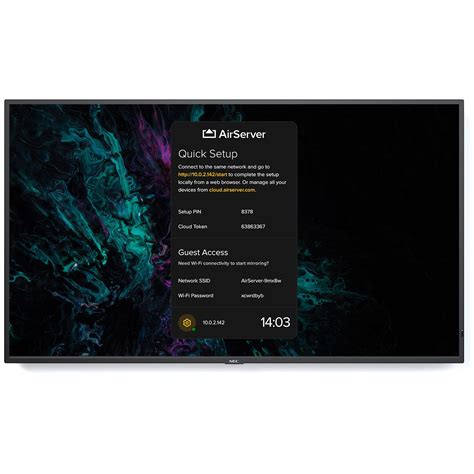 Nec Multisync® Me431 Airserver Lcd 43 Midrange Large Format Display