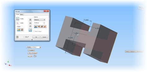 Now The Extrusion Can Be Created In One Step