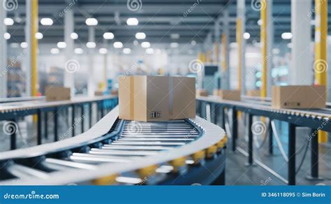 Conceptual Layout Of Distribution Center Illustrating Workflow Stock Illustration Illustration