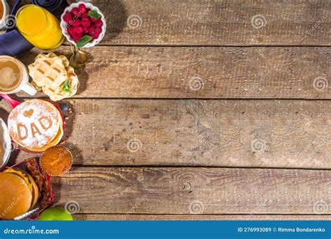 Fathers Day Brunch Background Stock Image 218230747