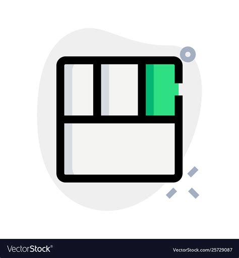 Bottom Content Section With Row Grid Layout Vector Image